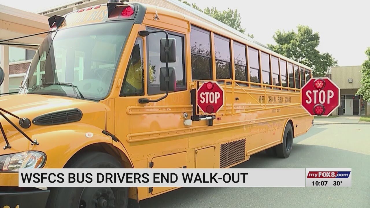 Winston-Salem/Forsyth County Schools bus drivers end walkout - YouTube