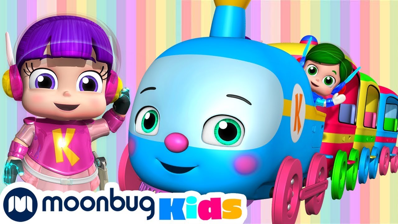 Colour Train | KiiYii | Trains for Children | Train Song | Moonbug for ...