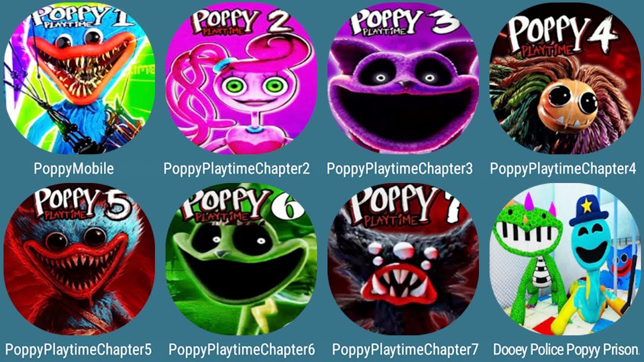Poppy Playtime Chapter 1 To 7,Poppy Playtime 5 Fanmade,Roblox,DOOEY ...