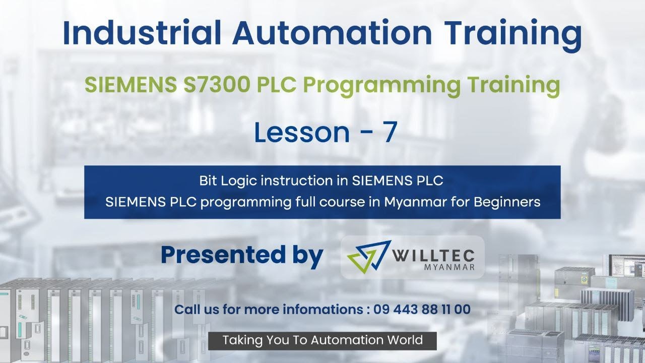 7 Bit Logic Instruction In Siemens Plc Siemens Plc Programming Full