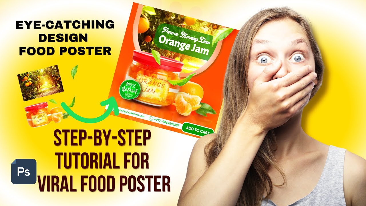 Create Stunning FOOD POSTER in Photoshop | Eye-Catching Design Tutorial ...
