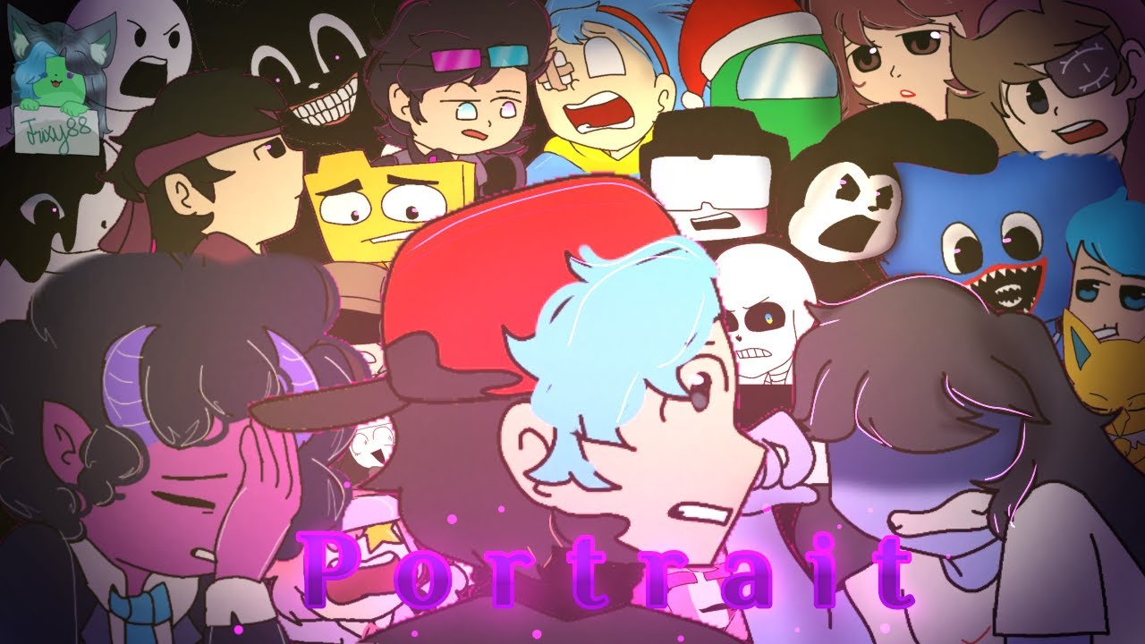 Portrait but Every turn a different character Sings animation // Friday ...