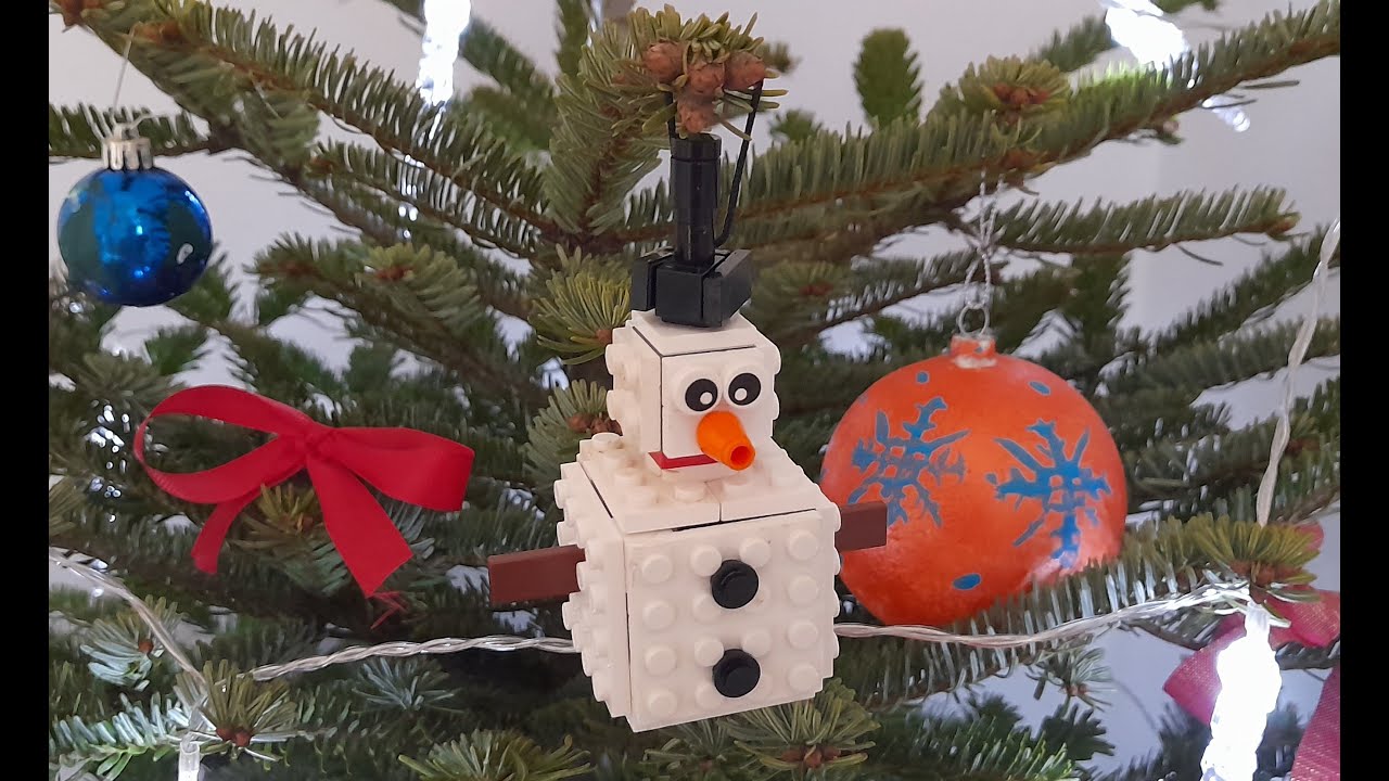 Lego mini snowman - YouTube