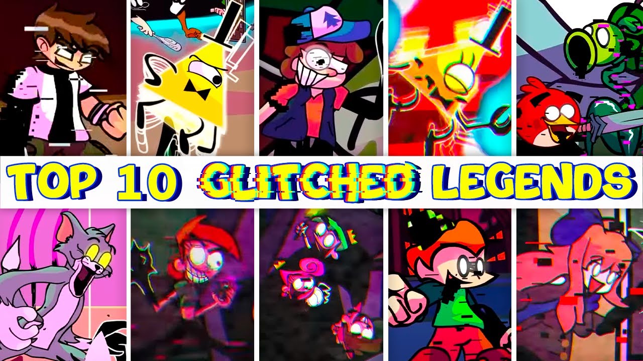 Top 10 Glitched Legends in Friday Night Funkin' - Ben 10, Angry Birds ...