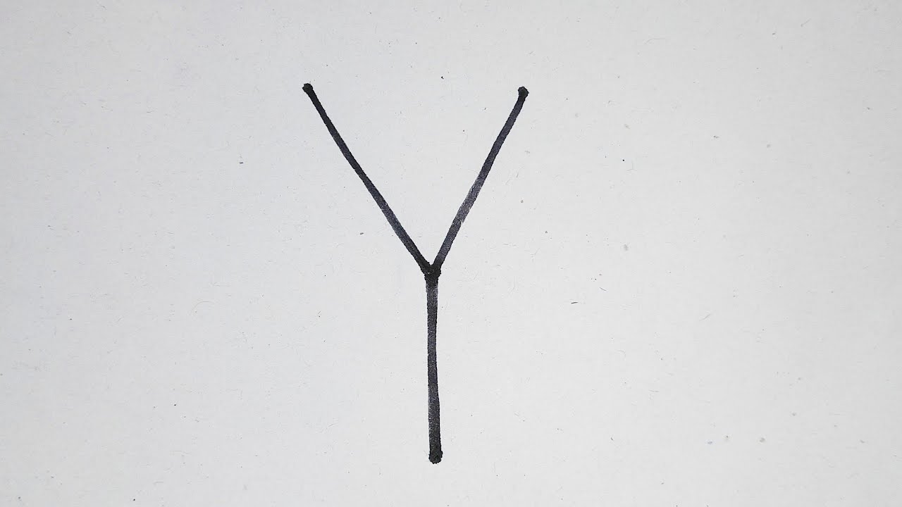 How to draw girls using letter Y /Girls drawing from letter Y.. - YouTube