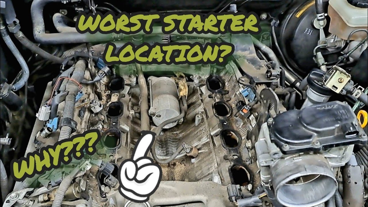 Starter Motor Removal #lexus #ls430 #gs430 #sc430 #toyota #v8 # ...