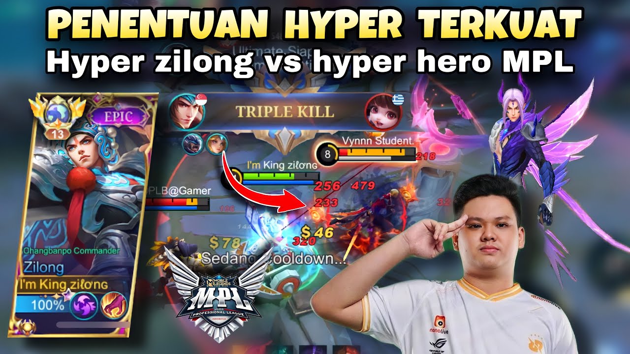PENENTUAN HYPER TERKUAT, HYPER ZILONG VS HYPER HERO MPL, Siapakah yg terkuat 🔥 | MLBB - YouTube