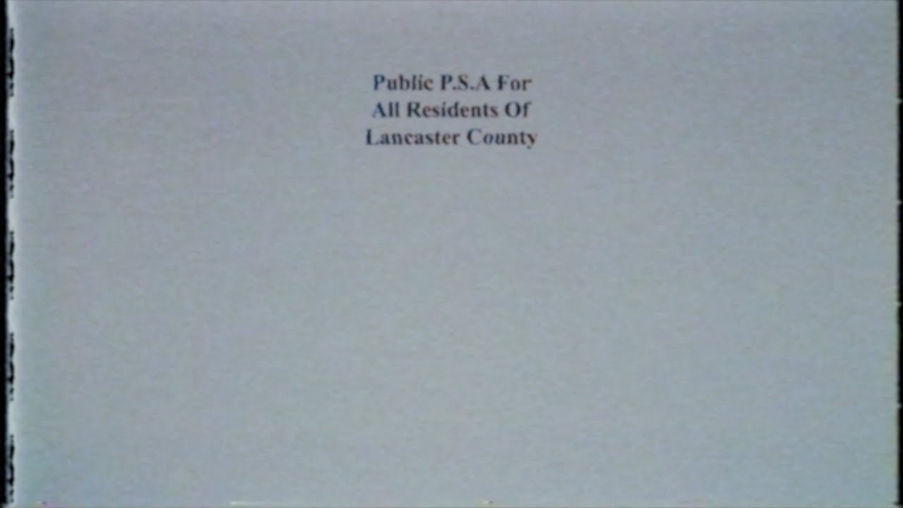 Public PSA - The Lancaster Anomaly - YouTube