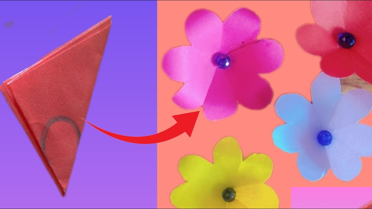 paper flower design \DIY art and craft - YouTube