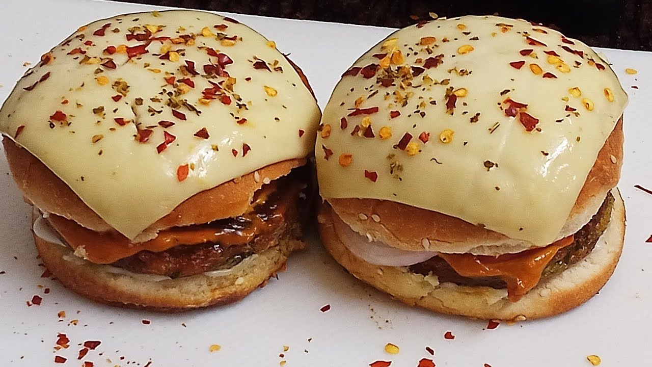 Veg cheese Buger |वेज चीज़ बर्गर बनाऐ आसान तरीका से Recipe of veg ...