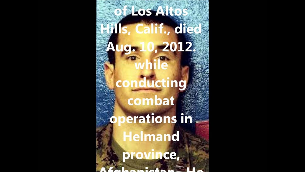 Tribute To Our Fallen Soldiers - US Marine Capt. Matthew P. Manoukian ...