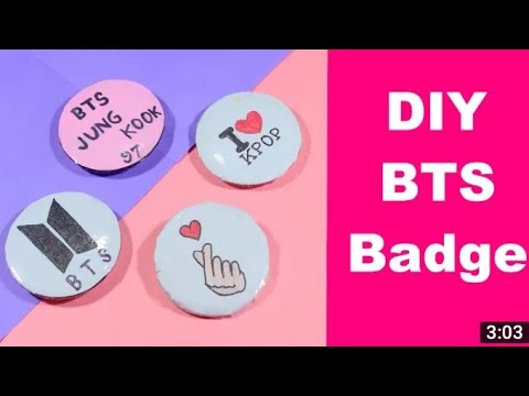how to make bts 💕 batch handmade bts batch - YouTube