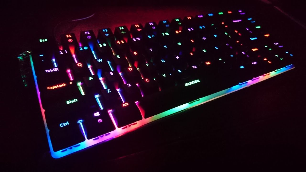 Review: Ajazz Geek Ak33 RGB Teclado Mecánico Gaming - YouTube