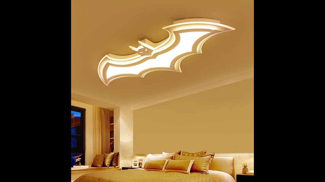 Batman led ceiling lights for kids room Bedroom balcony home - YouTube
