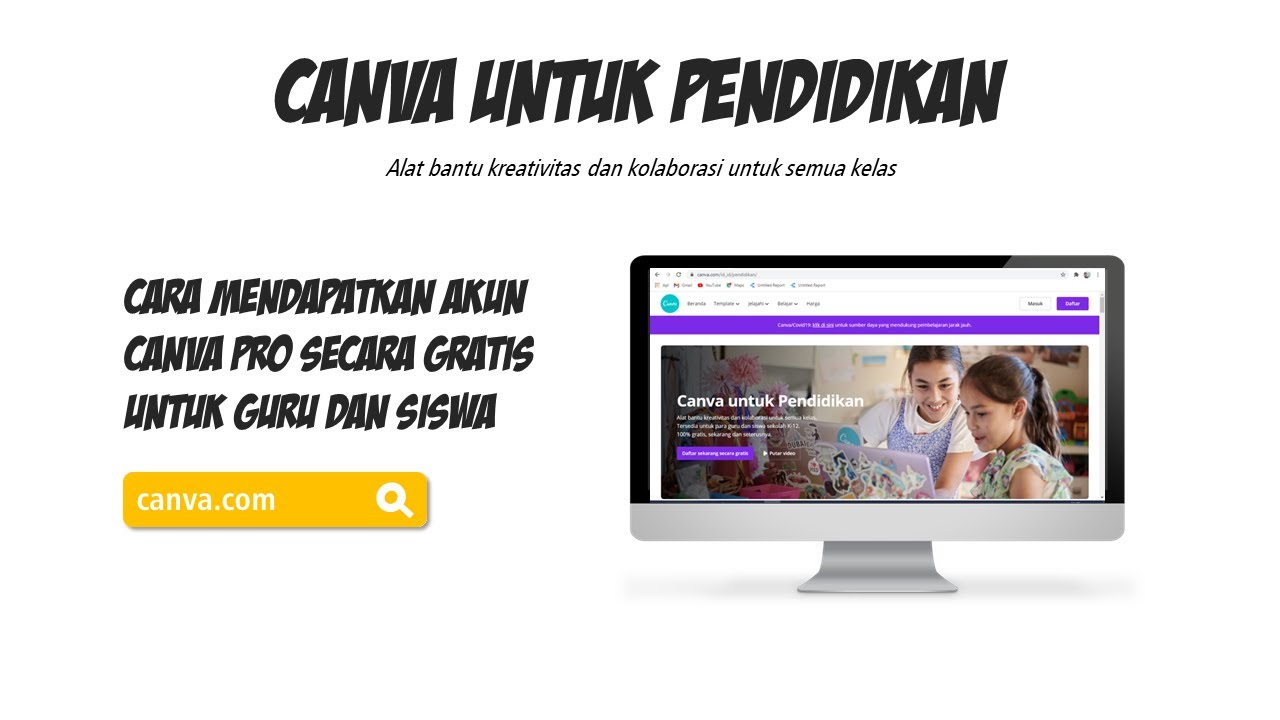 Cara Mendapatkan Canva Pro Gratis 100% Untuk Guru dan Siswa - YouTube