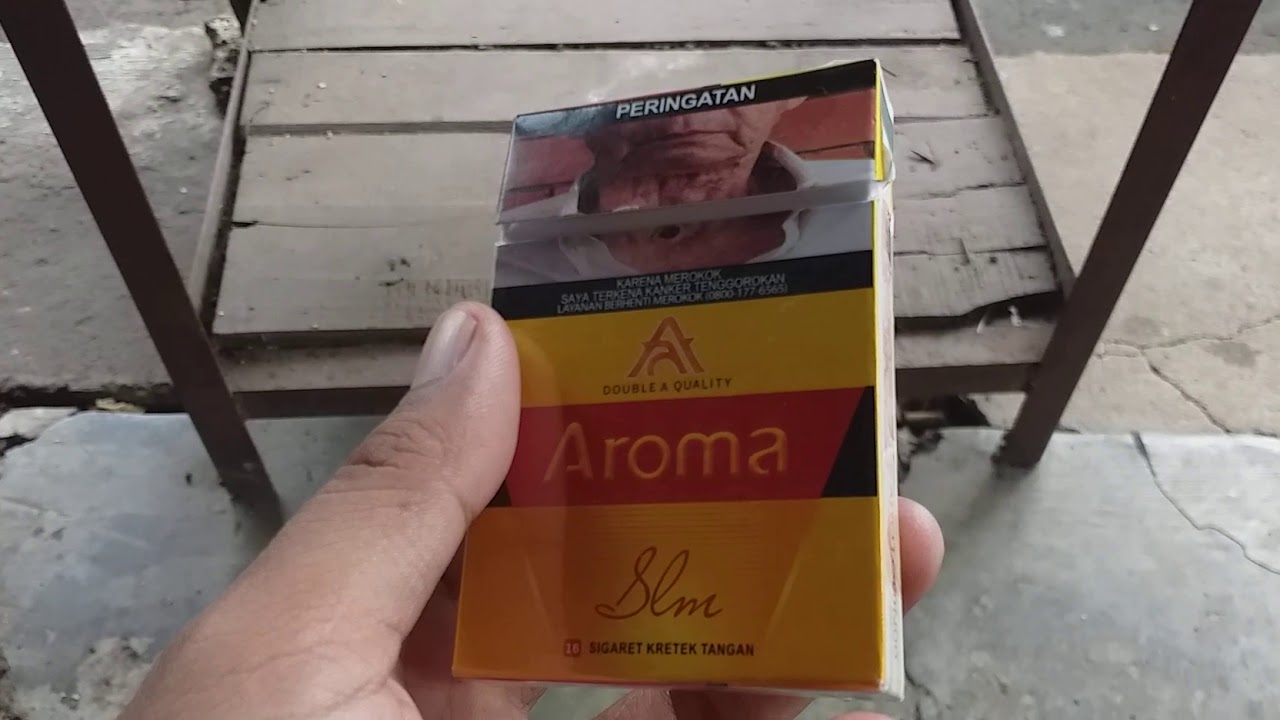 Bungkus rokok aroma isi 16 batang - YouTube