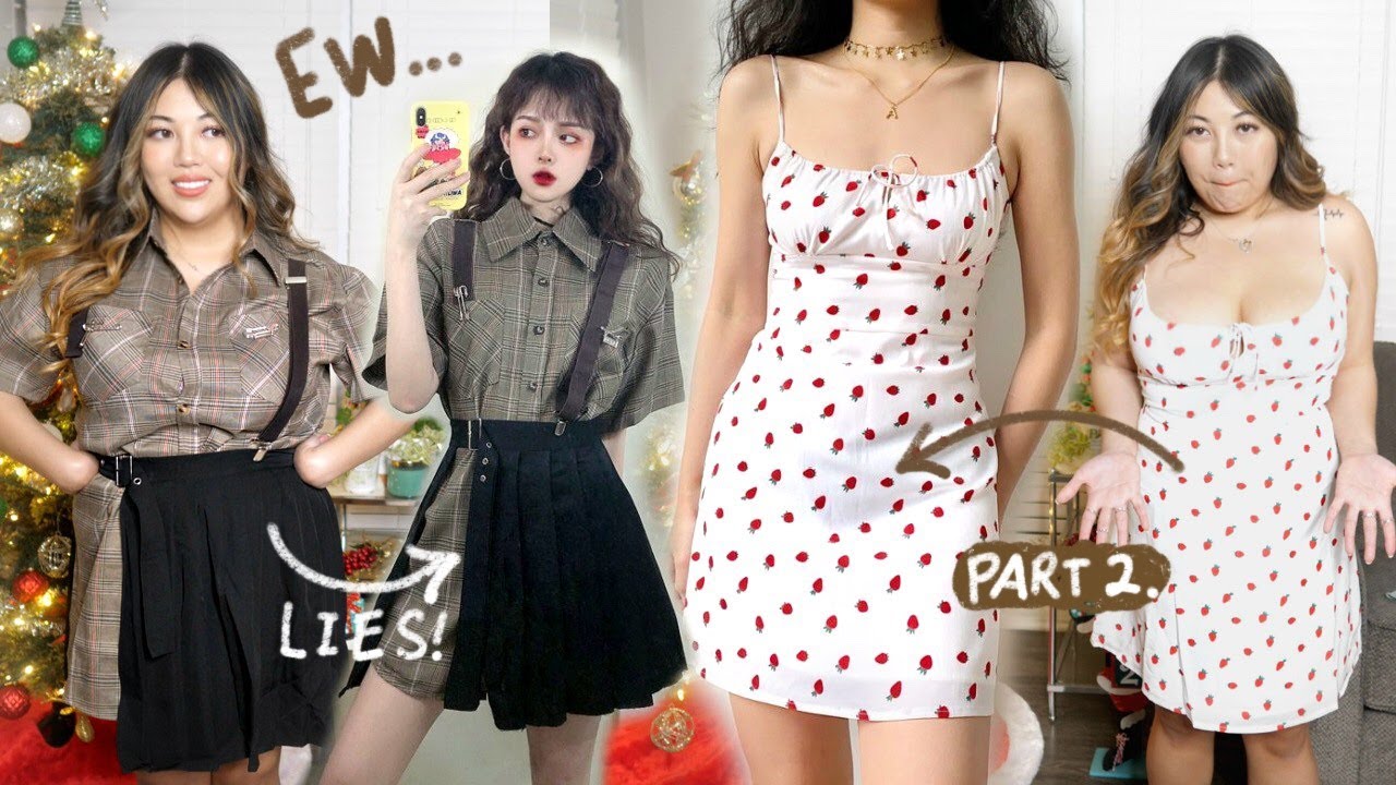 I spent $500 on *XL* K-Style Clothes (big b00bie girl haul) - YouTube