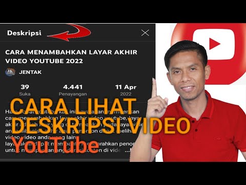 CARA LIHAT ISI DESKRIPSI VIDEO YOUTUBE