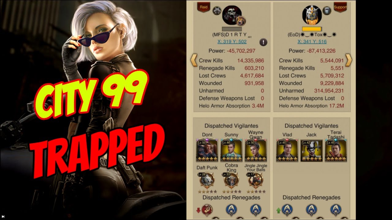 City 99 vs City 1377 Mafia City - YouTube