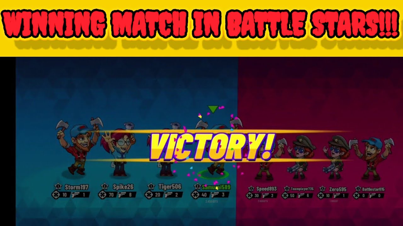 WINNING MATCH IN BATTLE STARS GAME!!! - YouTube