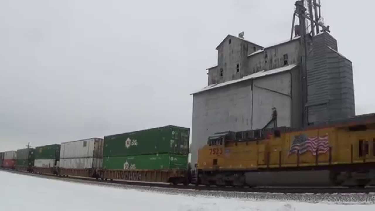 UP 7380 East Mazon, IL 2/4/14 - YouTube