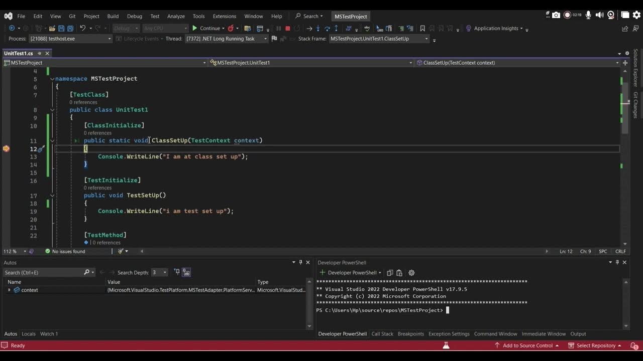 Execute Script at class initialization and before class exit [Class Initialization][ClasscleanUp ...