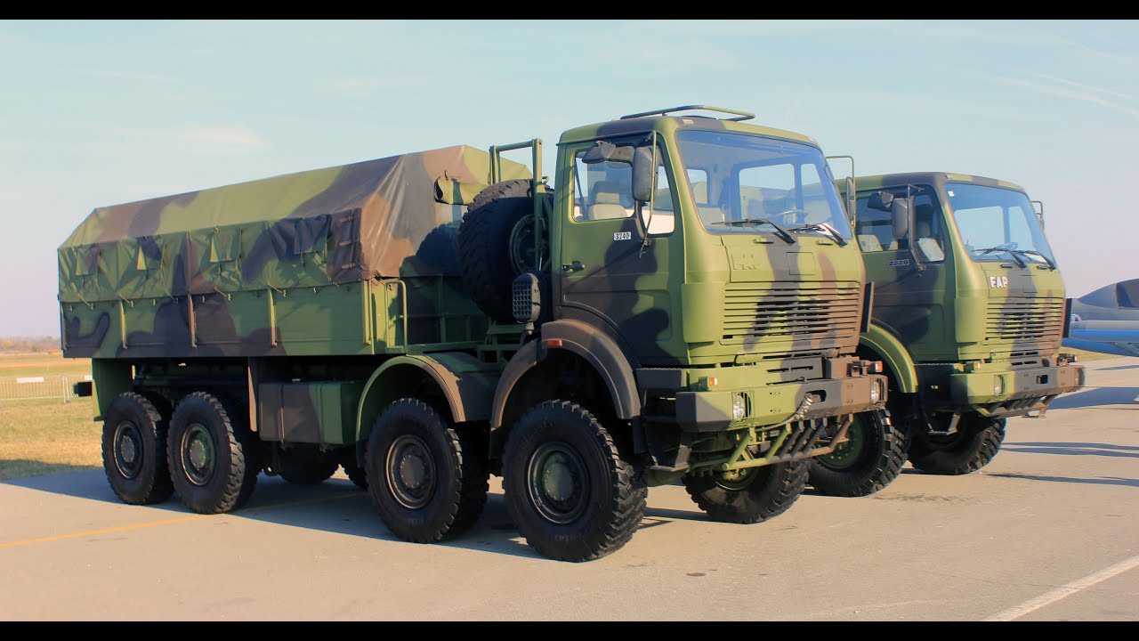 New trucks for Serbian Army - YouTube