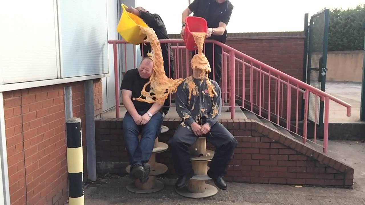 Virginmedia blackops gunge for charity - YouTube