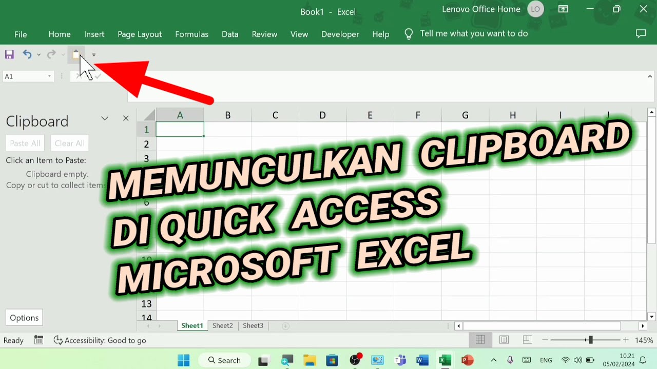 Cara Memunculkan Clipboard di Quick Access Toolbar Microsoft Excel ...