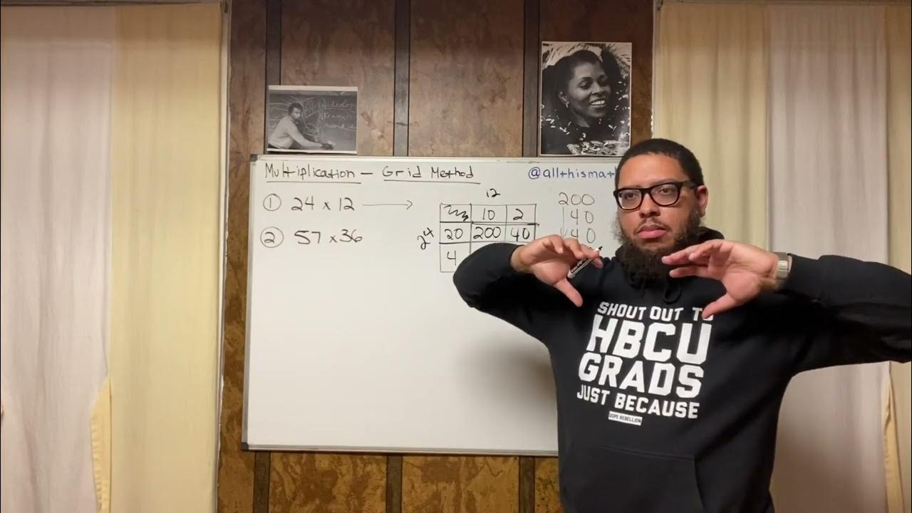 Multiplying with the Grid Method @AllThisMath - YouTube