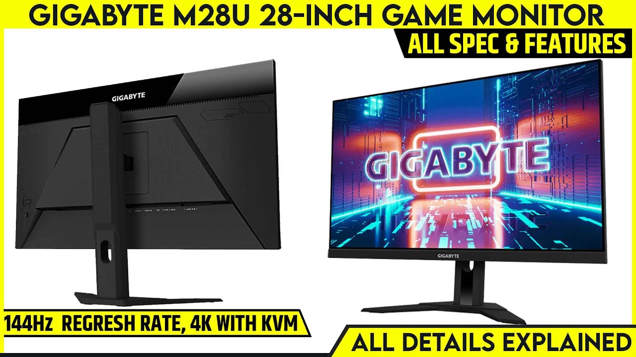 Gigabyte M28U 28-inch 4K Gaming Monitor Launched | 144 Hz Refresh Rate ...