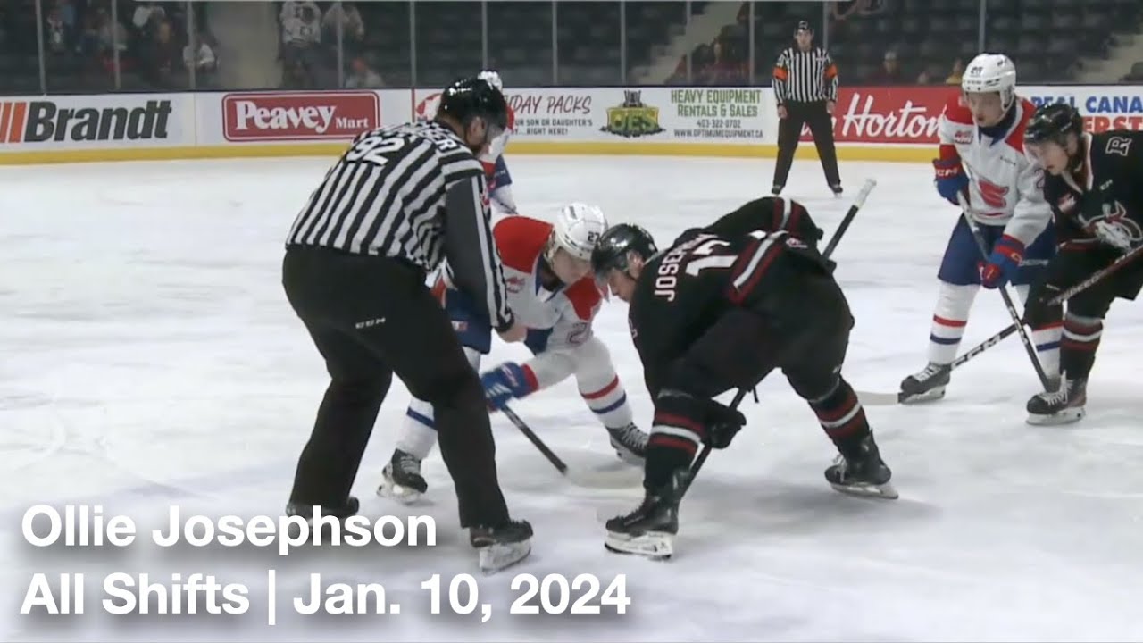Ollie Josephson (RD17) | All Shifts | Red Deer Rebels vs. Spokane ...