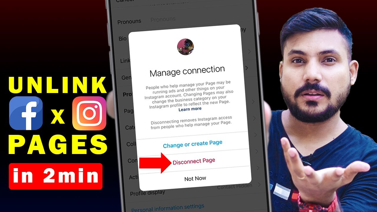 How to Disconnect Facebook Page to Instagram | Unlink Instagram to ...