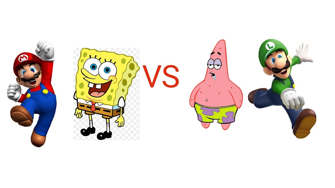mugen spongebob & mario vs patrick star & luigi - YouTube