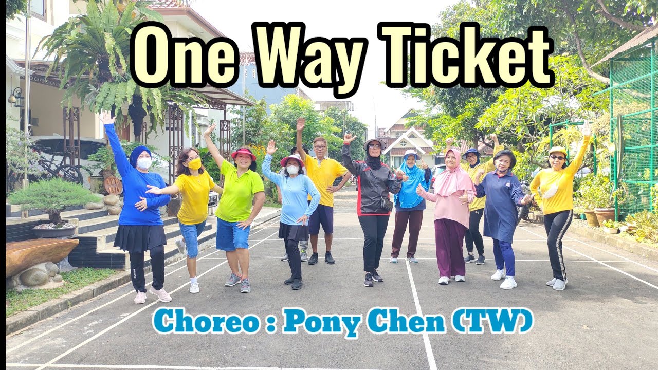 One Way Ticket - Line Dance (Choreo : Pony Chen (TW). 💞 - YouTube