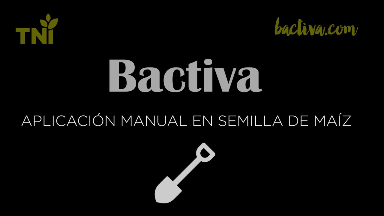 Aplicación de Bactiva (manual) - YouTube