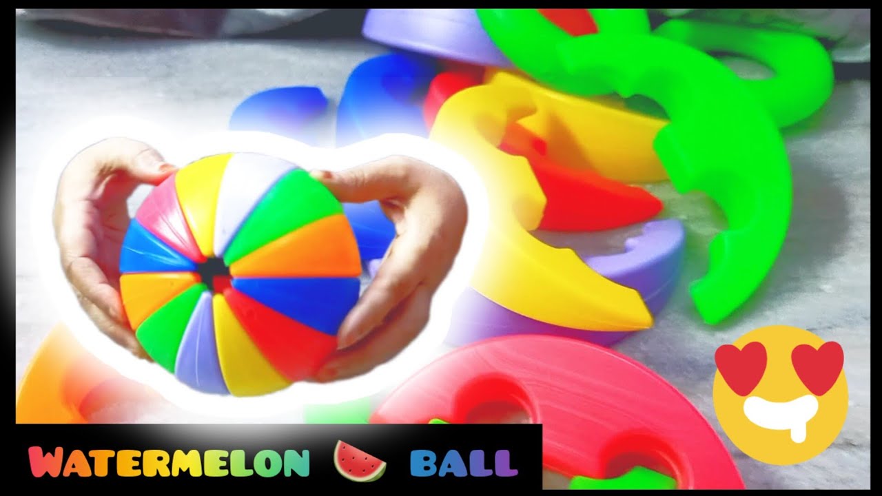 unboxing ball video l color shapes football toy l Rambo ball football ...