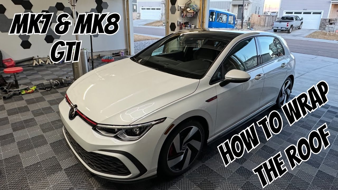 MK7 and MK8 GTI roof wrap with antenna removal - YouTube