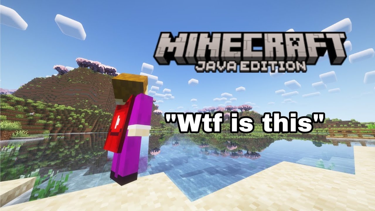 Minecraft bedrock player plays java - YouTube