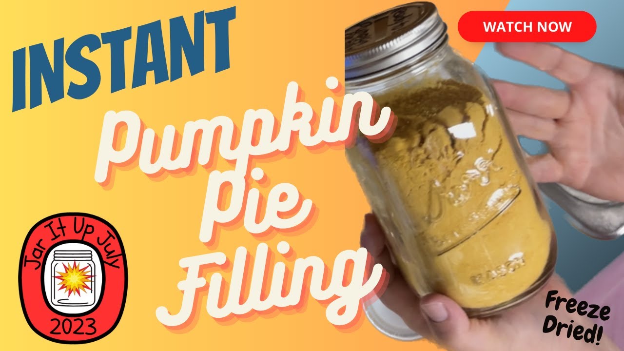 Instant Pumpkin Pie Filling that's Shelf Stable! #harvestrightcommunity ...