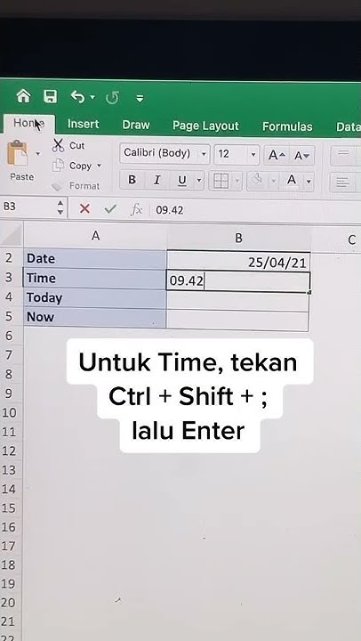 cara input dan tanggal pada hari ini - YouTube