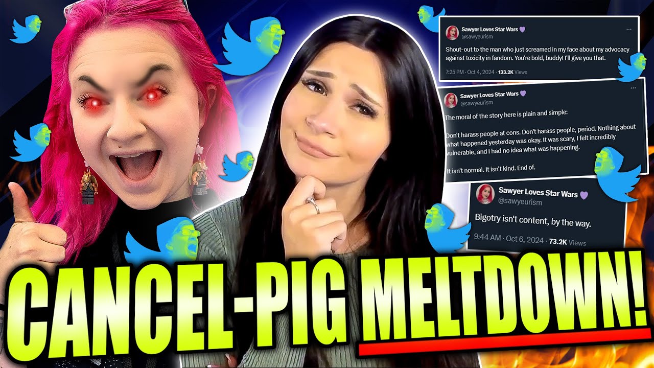 EXPOSED! Disney Star Wars Cancel Pig FAKES OUTRAGE And Gets CALLED OUT ...