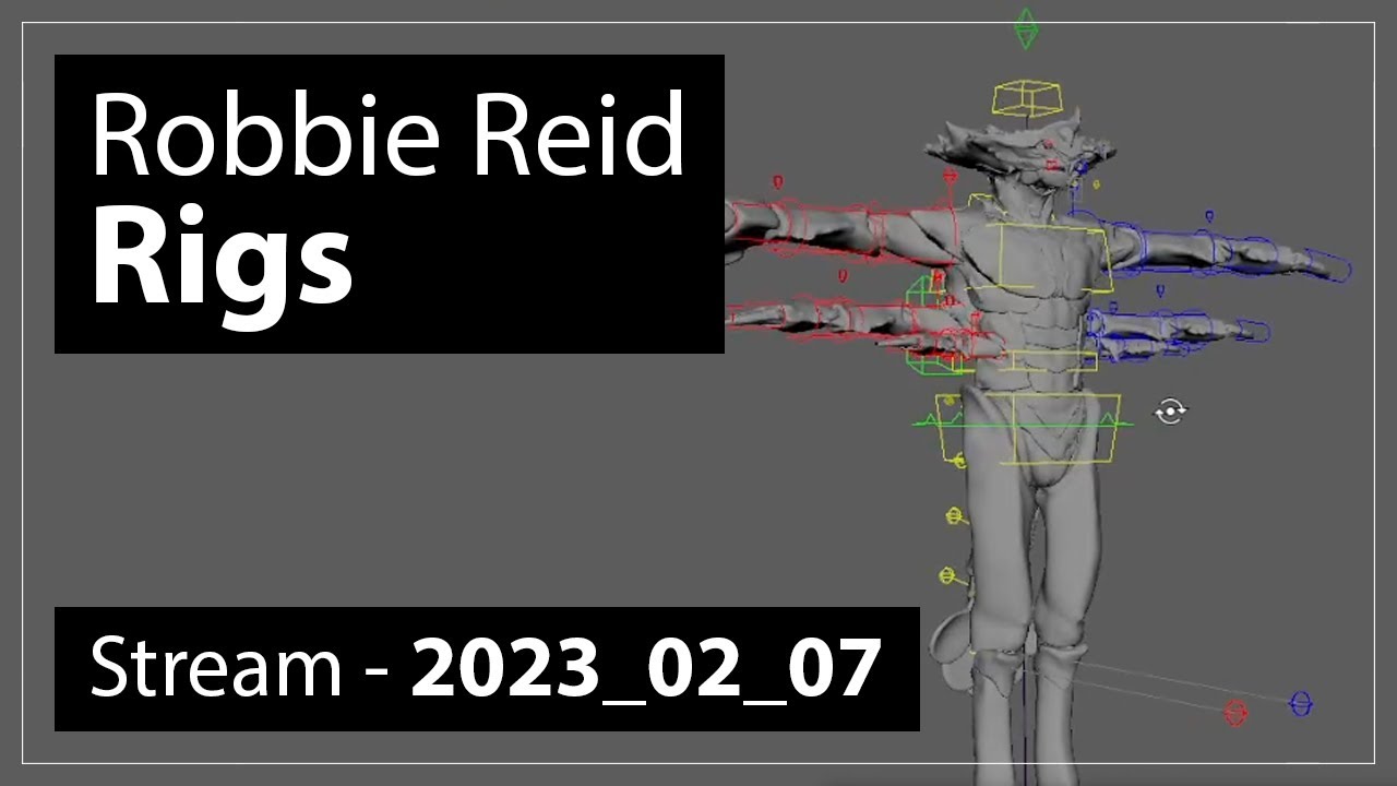 Robbie Reid Rigs | Refining skin weights on a crab monster. Rigging in ...