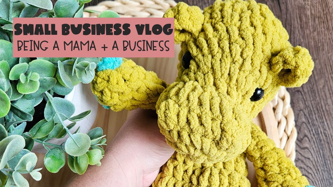 Small Business Vlog | Being a mama + juggling a small business - YouTube