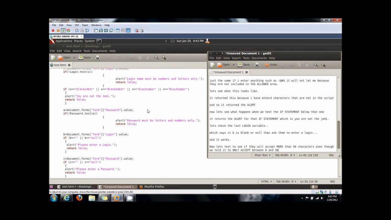 Backtrack 5 Form Validation for HTML - YouTube