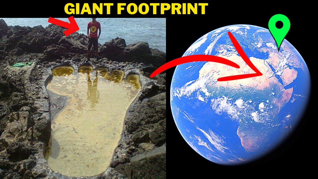 143 OMG ! Giant Footprint on Google Earth! - YouTube