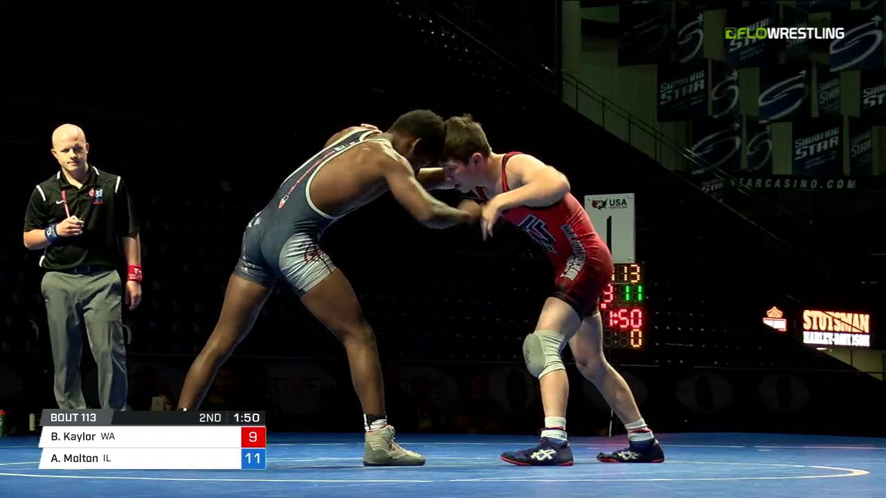 Junior GR 113 Finals - Brandon Kaylor (WA) vs. Anthony Molton (IL ...
