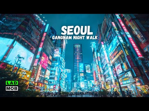 Night Walking in Gangnam – Seoul’s Trendy & Luxurious Streets in 4K HDR