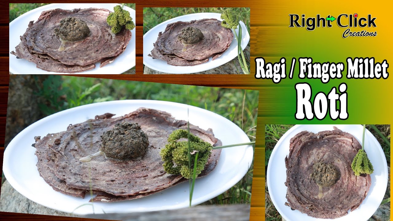 Showing Village style Ragi rotti preparation in open fire - Ragi Rotti ...