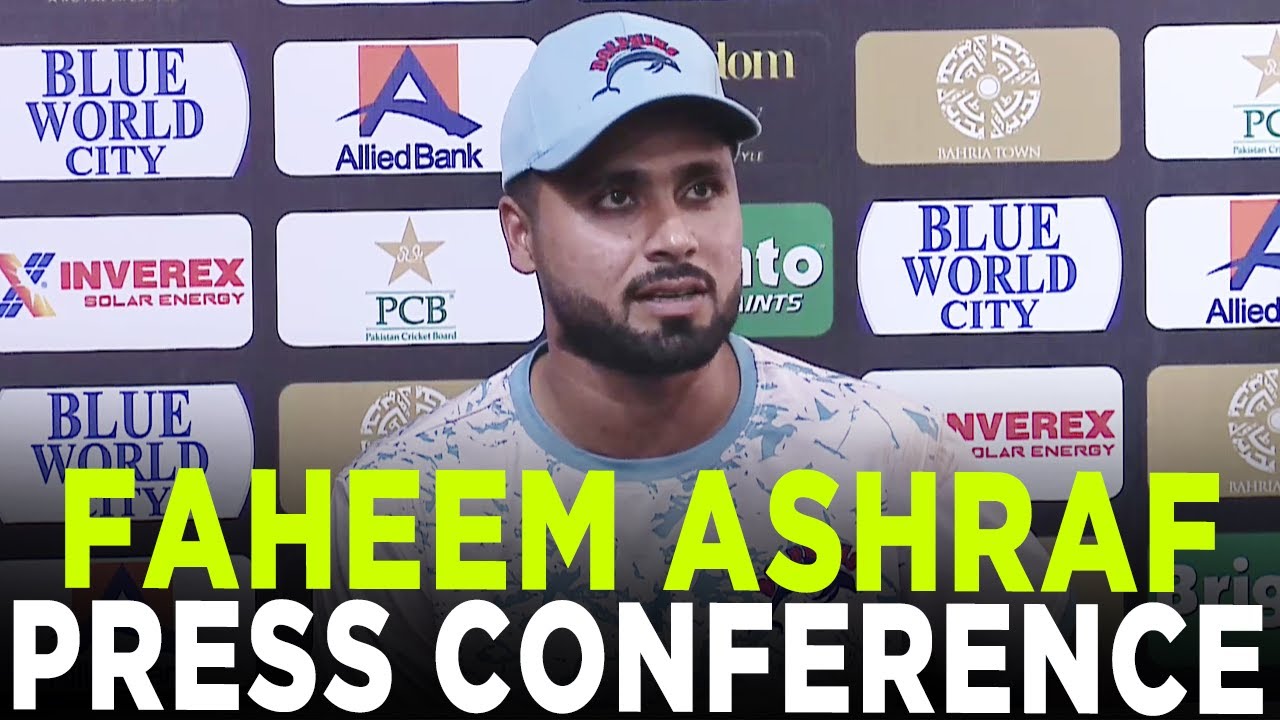 Faheem Prees Conference | Dolphins vs Markhors | Match 6 | Bahria Town ...